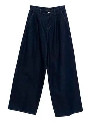 7 For All Mankind Wide-leg Jeans - Black