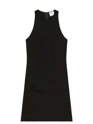 COURREGES A-line Mini Dress With Sticker Pockets - Black