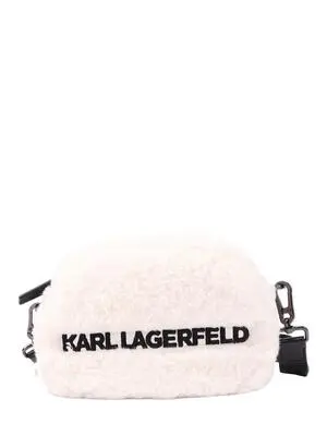 Karl Lagerfeld Logo Shoulder Bag - White