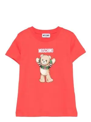 Moschino Teddy Bear Print T-shirt - Red
