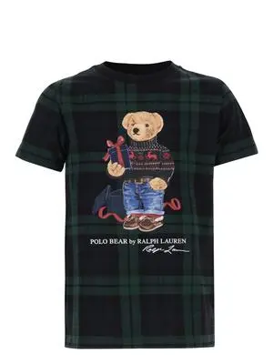 Polo Ralph Lauren Teddy Bear Motif Cotton T-shirt - Black