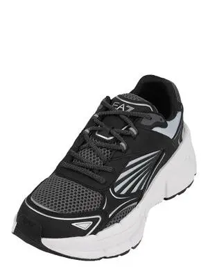 EA7 Round Toe Sneakers - Black