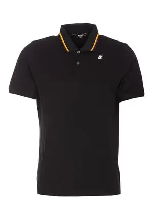 K-WAY Jud Pique Polo Shirt - Black