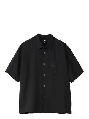 StÜssy Pleated Short-sleeved Shirt - Black