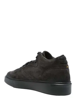 DOUCAL'S Suede Lace-up Sneakers - Black