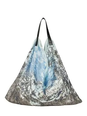 SAMSOE SAMSOE Saelli Landscape-print Silk Shoulder Bag - Hazy Fields