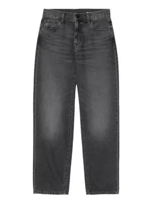 Carhartt Work In Progress Logo-patch Jeans - Black