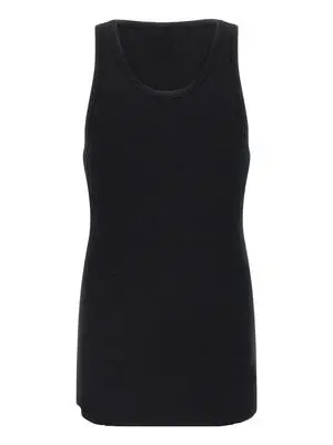 THOM KROM 947 Ribbed Tank Top - Black