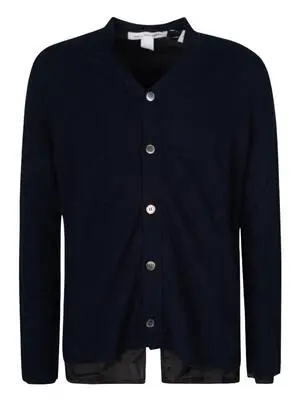 COMME DES GARÇONS Comme Des Garcons Shirt Ribbed Buttoned Cardigan