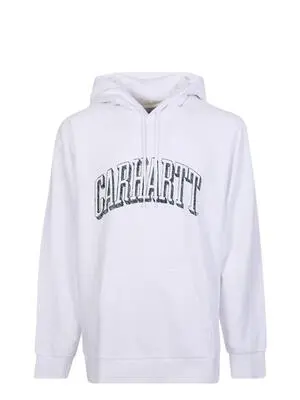 Carhartt Work In Progress Printed Drawstring Hoodie - White