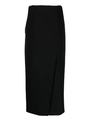 Emporio Armani High-waisted Straight Skirt - Black