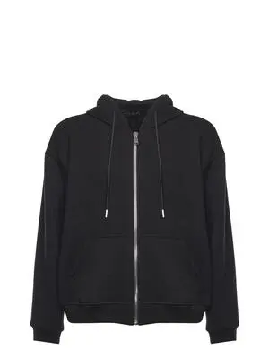 GIULIANO GALIANO Oversized Zip-up Hoodie - Black