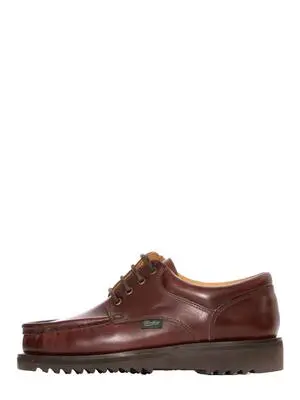 Paraboot Logo Detail Lace Up Casual Shoes - Brown
