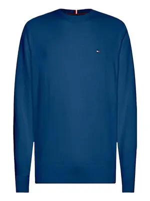 Tommy Hilfiger Crew Neck Pullover Sweater - Blue