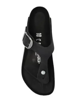 BIRKENSTOCK Gizeh Big Buckle Flip Flops - Black