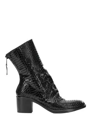 STRATEGIA Strategia Round Toe Zipper Ankle Boots