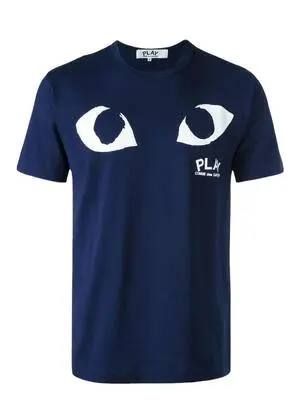 Play Comme Des Garcon Eye Print T-shirt - Black