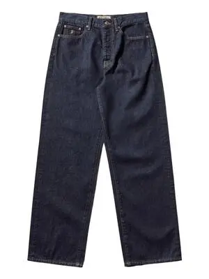 StÜssy Relaxed Straight Leg Denim Jeans - Black