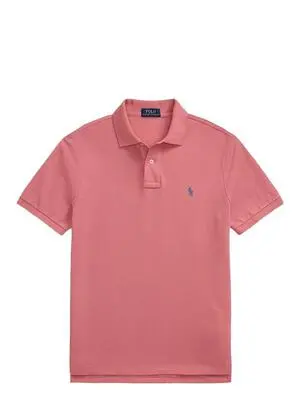 Polo Ralph Lauren Logo-embroidered Straight Hem Polo Shirt - Pink