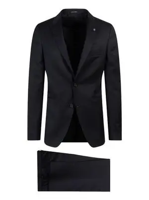 Tagliatore Single-breasted Slim-fit Suits - Black