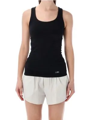 MAISON MARGIELA Sleeveless Round Neck Vest - Black