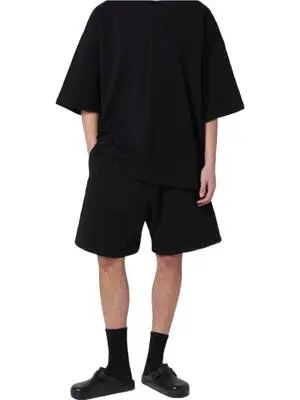 ENTIRE STUDIOS Elastic Waist Shorts - Black