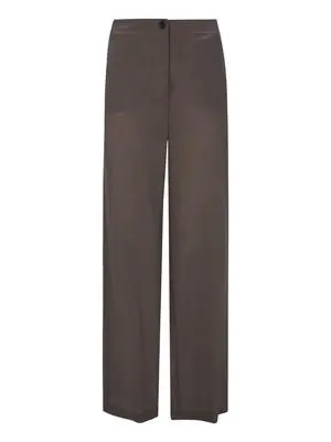 Seventy Elastic Waist Button Trousers - Black