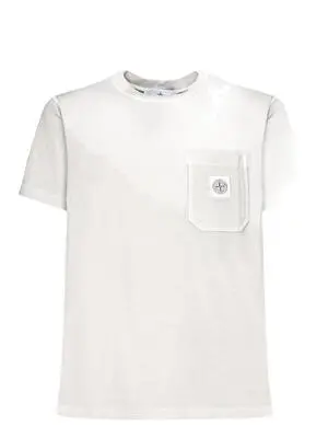 Stone Island Compass Patch Crewneck T-shirt - Grey