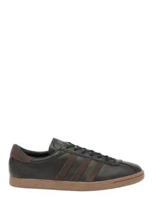 ADIDAS ORIGINALS Tobacco Three-stripe Lace-up Sneakers - Black