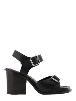LEMAIRE Lemaire Block Heel Sandals With Buckle Detail