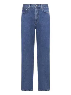 A.p.c. Button Detailed Straight Leg Jeans - Blue