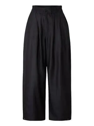 Soeur Elastic Waist Casual Pants - Black