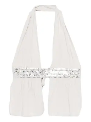 Gimaguas Embellished Halterneck Top - Grey