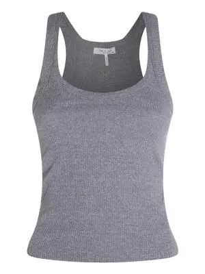 RAG  BONE Rag & Bone Ribbed Knit Tank Top - Gray