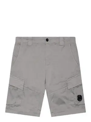 C.P. COMPANY Logo-appliqué Cargo Shorts - Gray