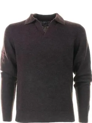 MC2 SAINT BARTH Long-Sleeved Knitted Polo Shirt