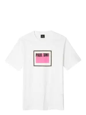 Paul Smith Framed Logo Printed T-shirt - White