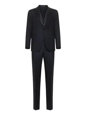 Tagliatore Two Piece Tailored Dinner Suit - Black