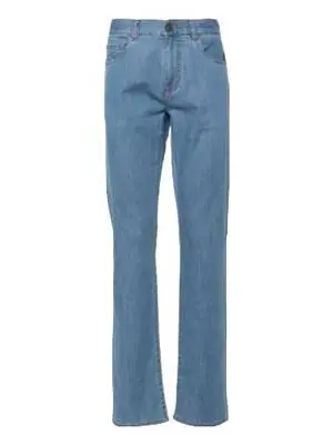 Canali Belt Loop Jeans - Blue