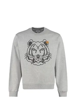 Kenzo Tiger Print Sweatshirt - Gray