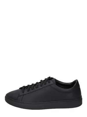 Hugo Boss Round Toe Lace-up Sneakers - Black