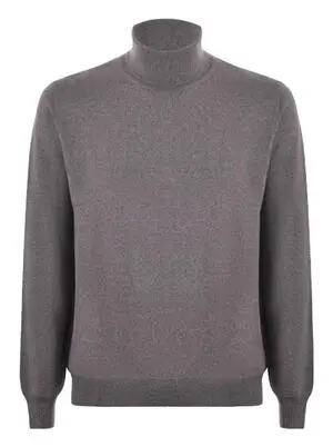 Tagliatore Miles High Neck Knitwear - Gray