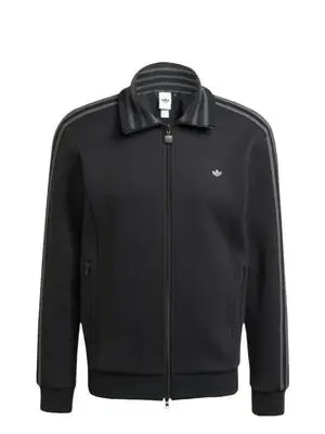 ADIDAS ORIGINALS Logo Detail Zip-up Sweatshirt - Black