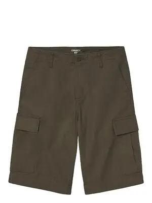 Carhartt Work In Progress Cargo Shorts With Logo Patch - Green