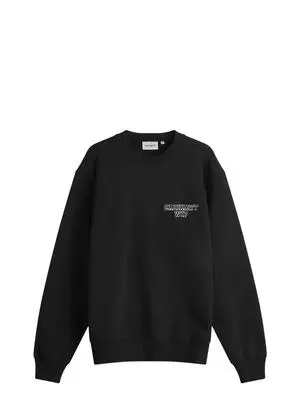 Carhartt Work In Progress Carhartt WIP Logo Embroidered Crewneck Sweatshirt Black