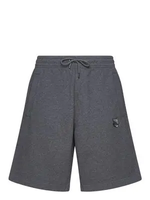 Maison Kitsuné Bold Fox Head Patch Oversize Jog Shorts - Black