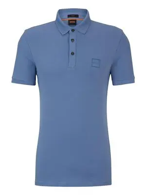 Hugo Boss Logo-appliqué Polo Shirt - Blue