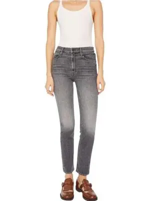 MOTHER The Dazzler Hover Jeans In Under The Bleachers - Gray