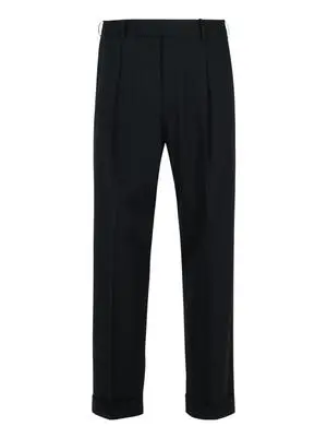 PT TORINO Tailored Cuffed Trousers - Black