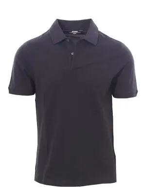 K-WAY Amedee Stretch Pique Polo Shirt - Black